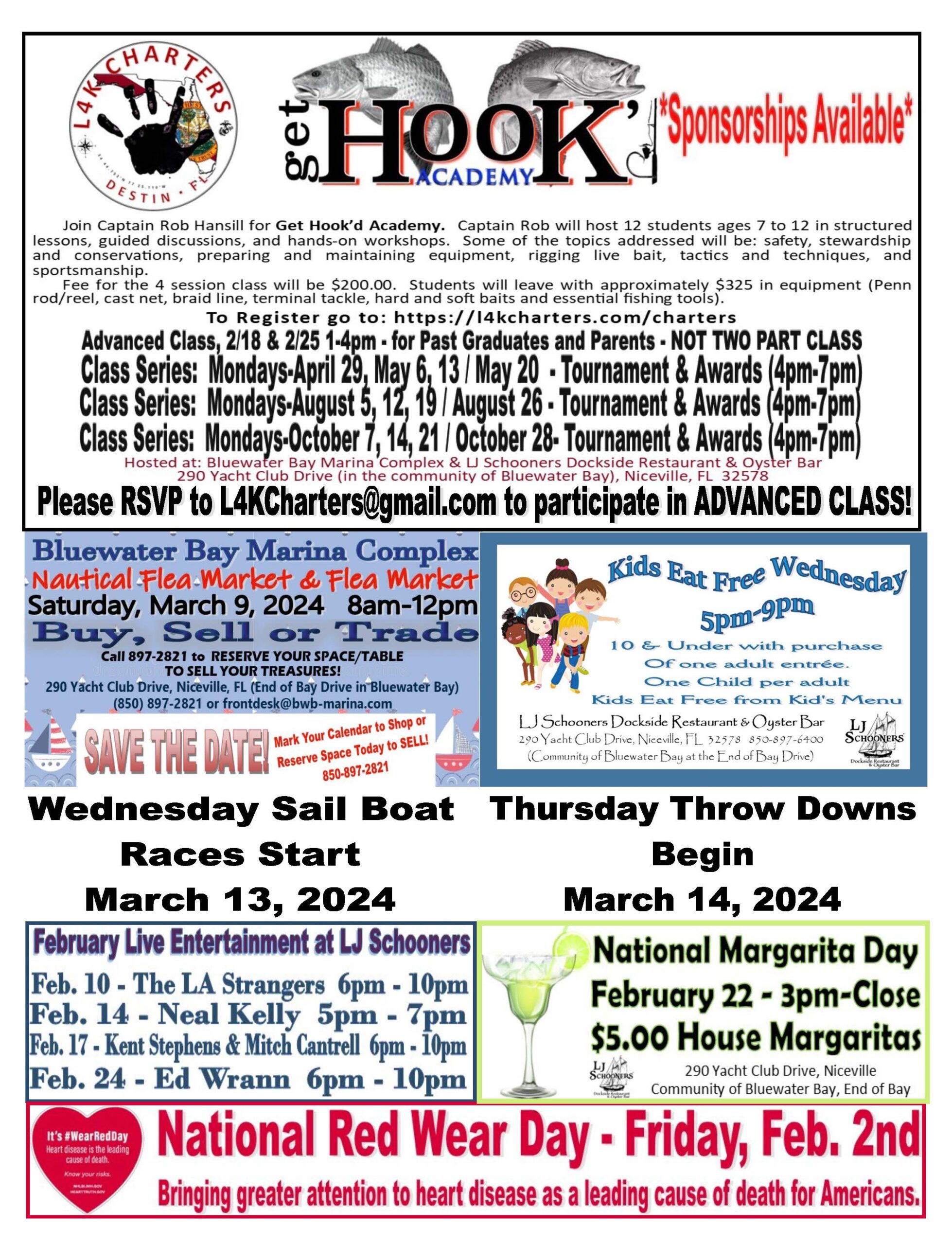 February 2024 Newsletter and Calendar – Bluewater Bay Marina Complex